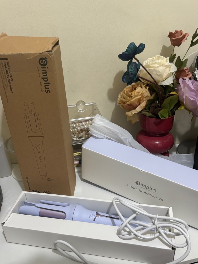 Simplus Automatic Curler, Beauty & Personal Care, Hair on Carousell