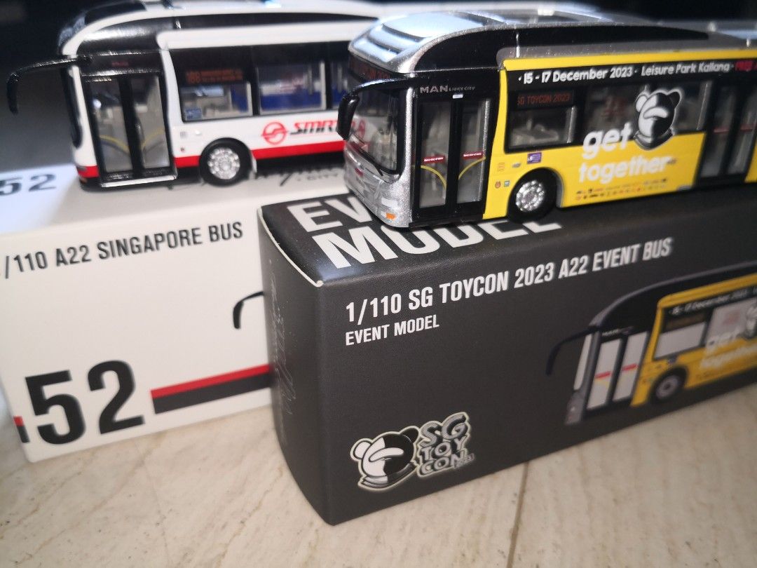 Singapore Bus SG Buses SMRT A&S MAN A22 SG Toycon, Hobbies & Toys, Toys ...