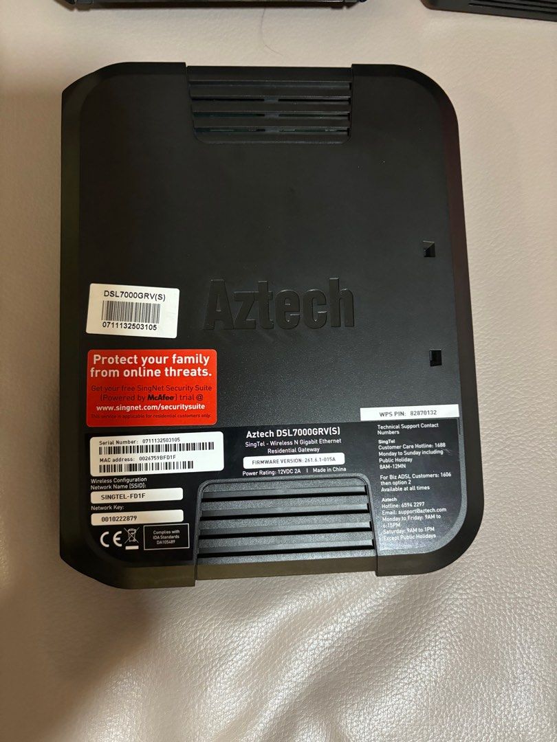 Singtel Wifi router, Computers & Tech, Parts & Accessories, Networking ...