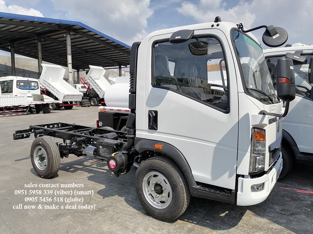 sinotruk h3 4 wheeler cab and chassis 11 feet 4x2 drive euro 2 102hp ...