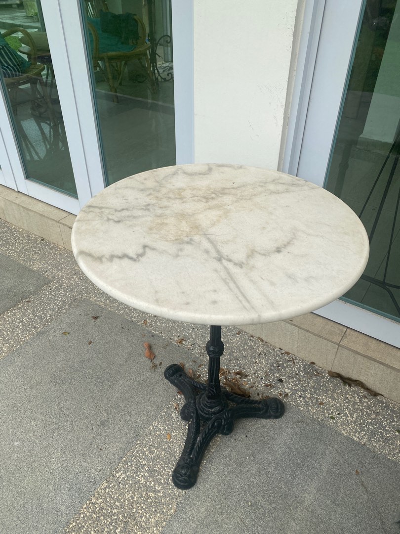 Small Marble Table, Furniture & Home Living, Furniture, Tables & Sets ...