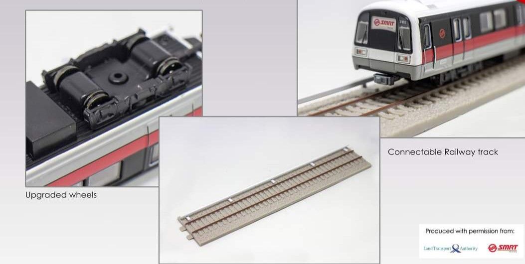 SMRT Train (2006) NS/EW Line with Track, Free Delivery, Hobbies & Toys ...