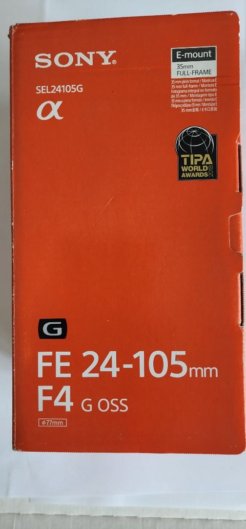 SONY FE 24-105mm F4 G OSS Lens E-mount (SEL24105G) - very good ...