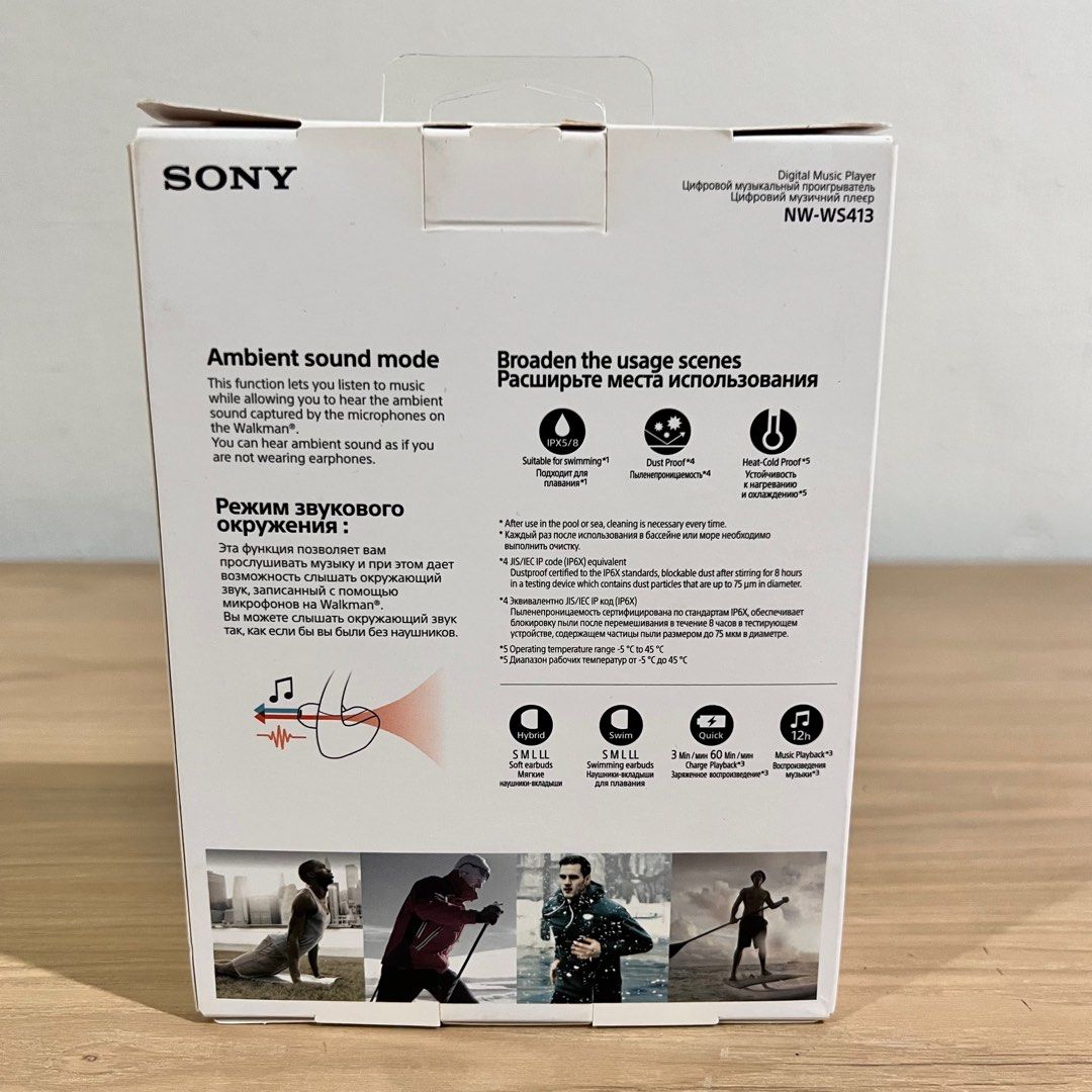 SONY Waterproof and Dustproof Walkman NW-WS413, Audio, Earphones on ...