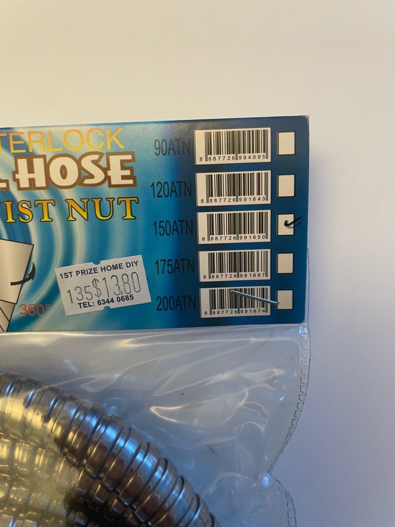 Stainless steel hose, 1.5m, shower hose, Computers & Tech, Parts ...