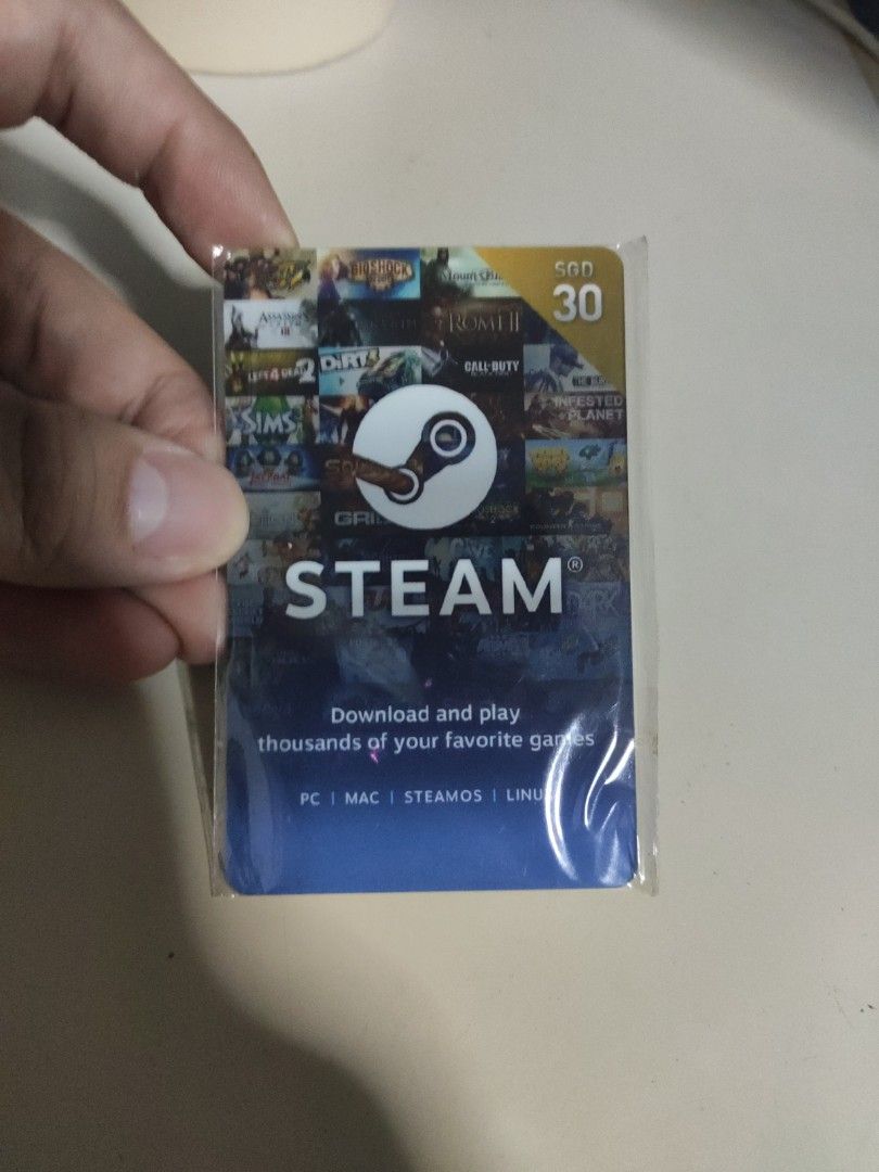 Steam Gift Card (SGD30), Video Gaming, Gaming Accessories, Game Gift ...