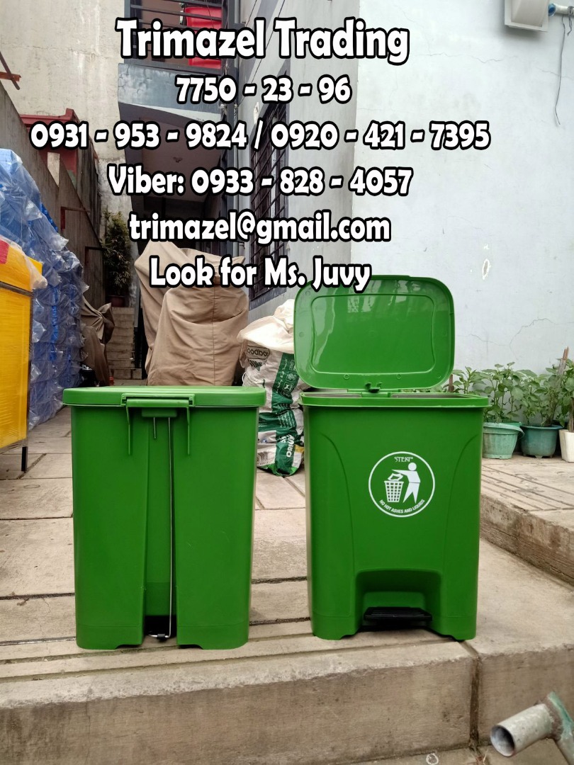 STEP ON TRASH BIN 25LITERS, Furniture & Home Living, Cleaning ...