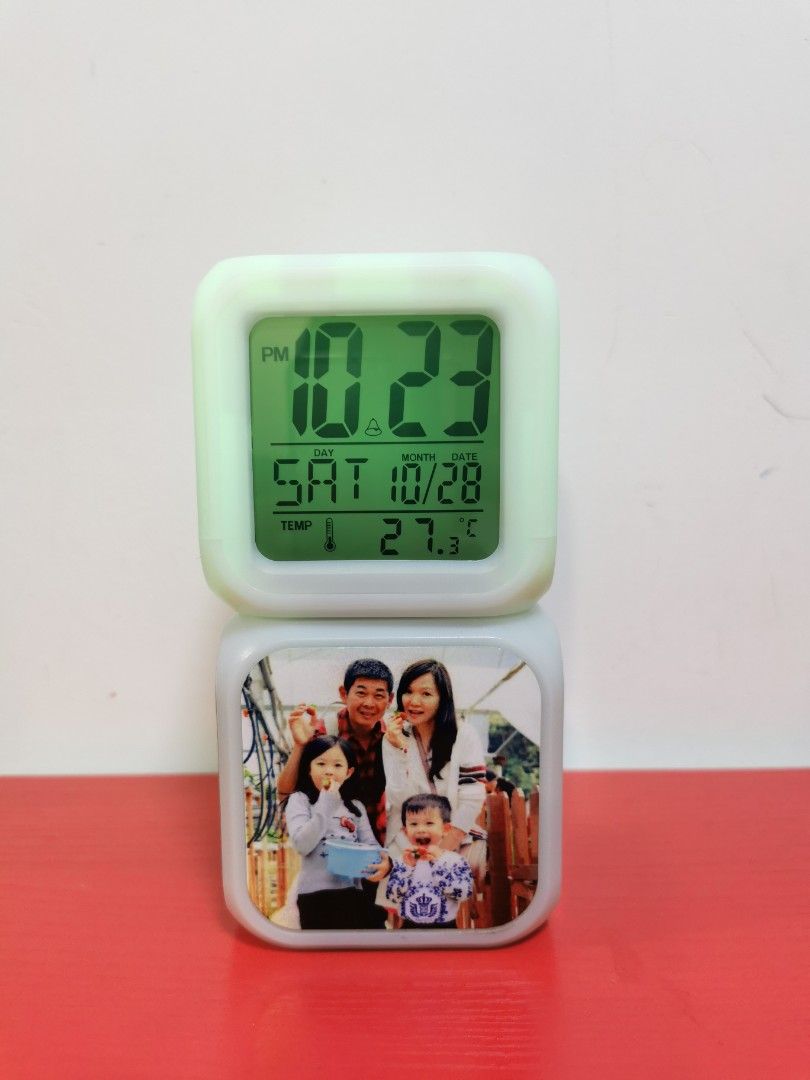 Supply for Digital Alarm clock Sublimation print, LED colourful light ...