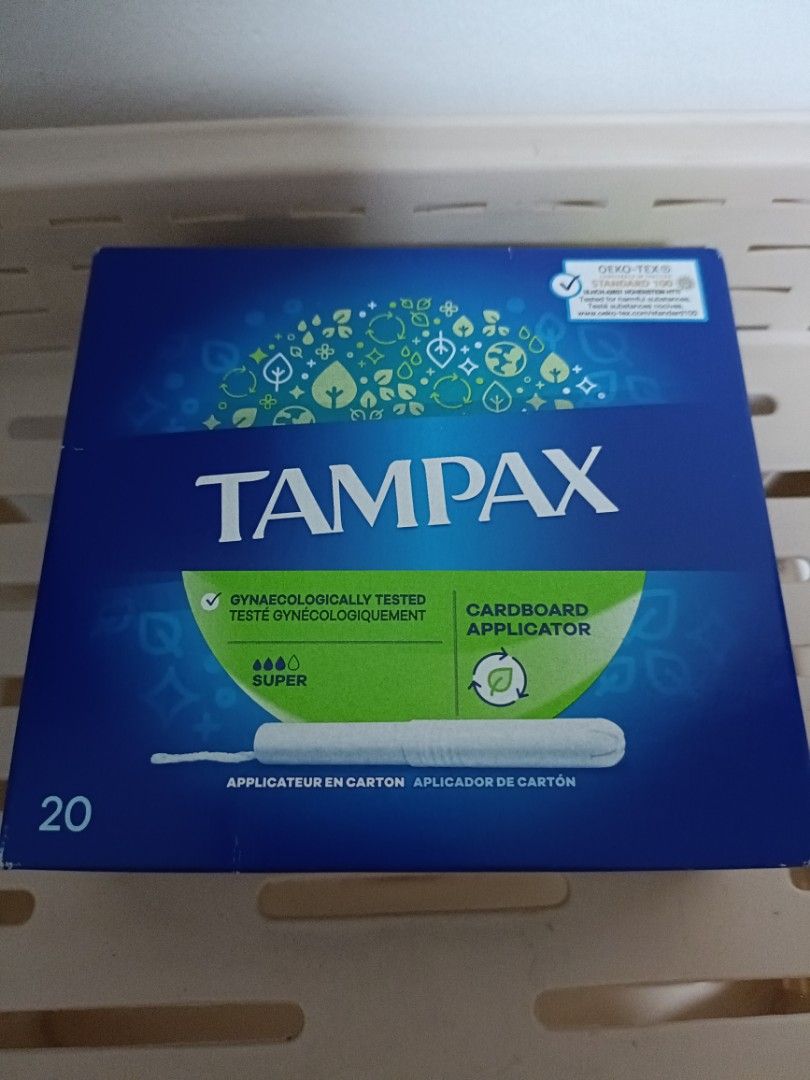 Tampax 20s super tampons gynaecologically tested, Beauty & Personal ...