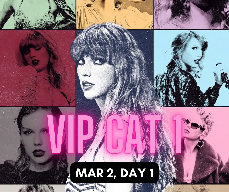 2x Cat 1 VIP tickets (Taylor Swift The Eras Tour Singapore) , Tickets ...