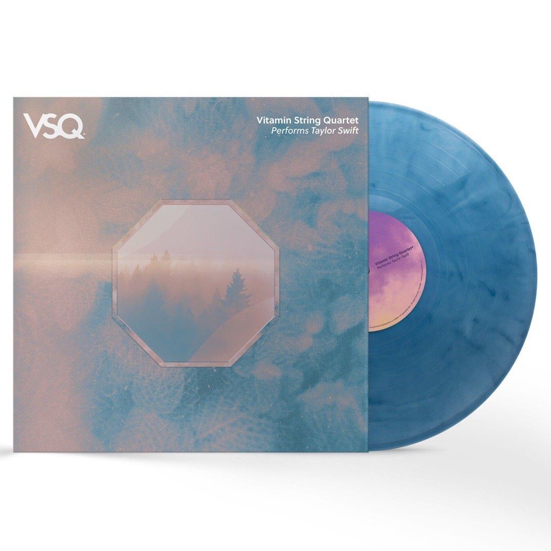 Taylor swift rsd vitamin string quartet dusty denim vinyl, 預購 - Carousell