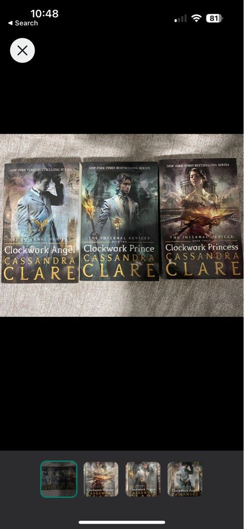 The Infernal Devices trio, Hobbies & Toys, Books & Magazines, Fiction ...