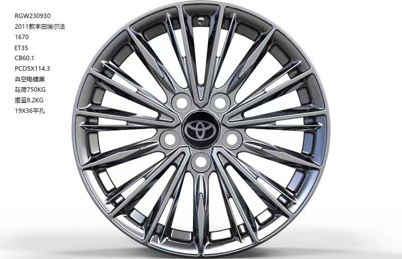 Toyota Alphard forged rim, Car Accessories, Tyres & Rims on Carousell