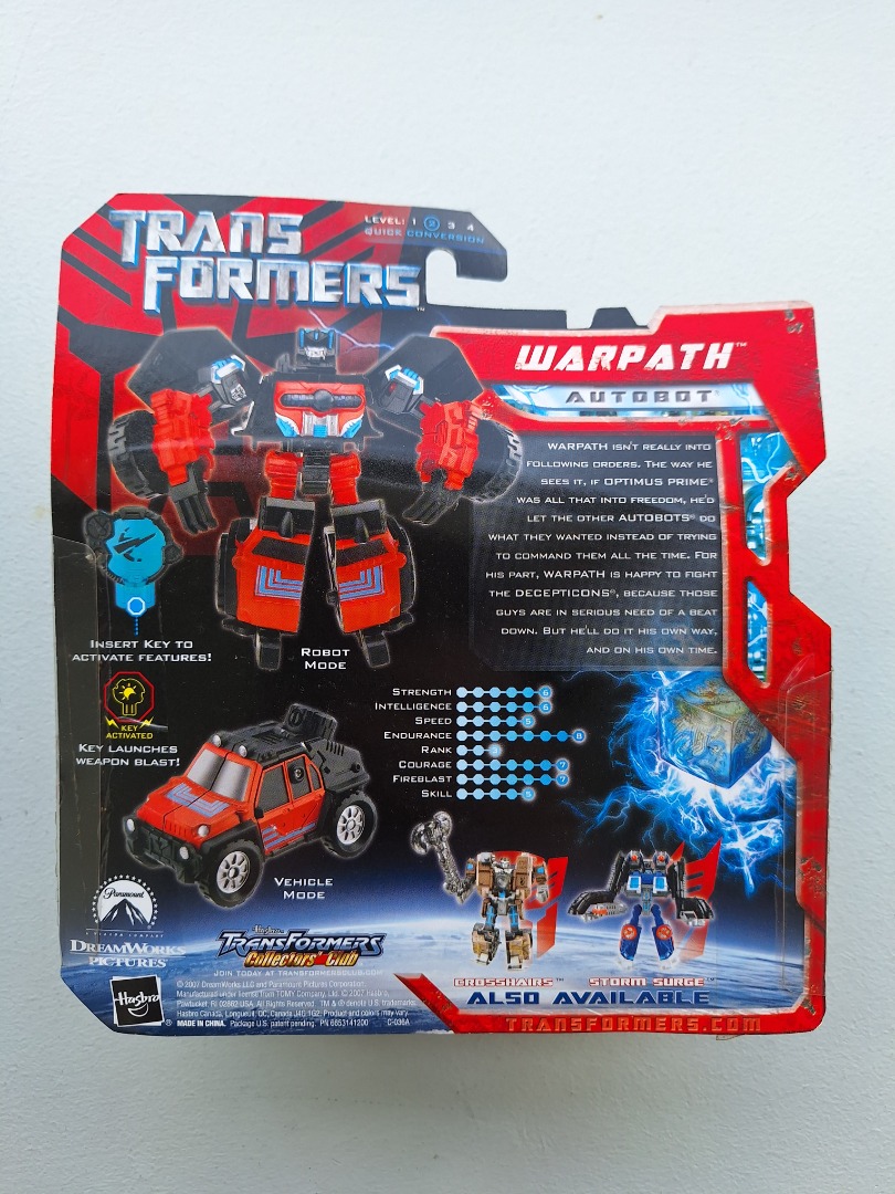Transformers Allspark Power 'Warpath', Hobbies & Toys, Toys & Games on ...