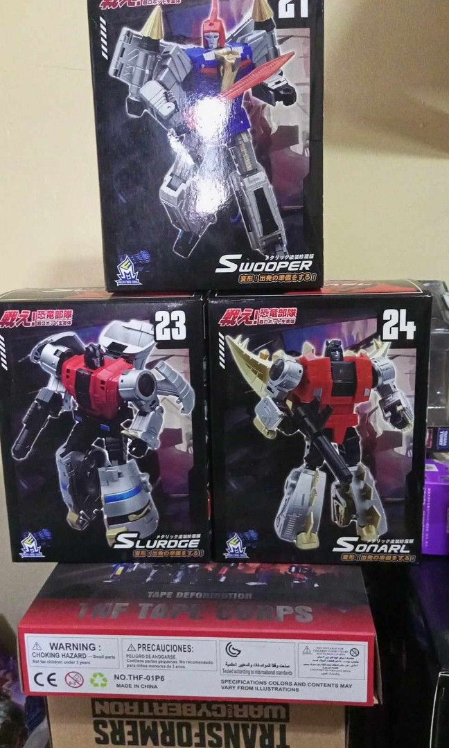 Transformers Mech Fans Toys MFT dinobots Grimlock Slag Sludge Snarl ...