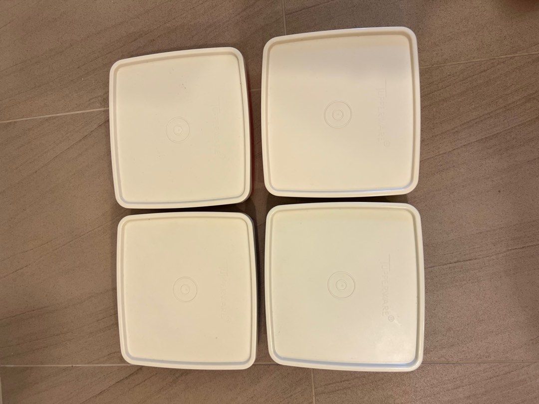 Tupperware Large Square-A-Way Containers (620 ml), Furniture & Home ...
