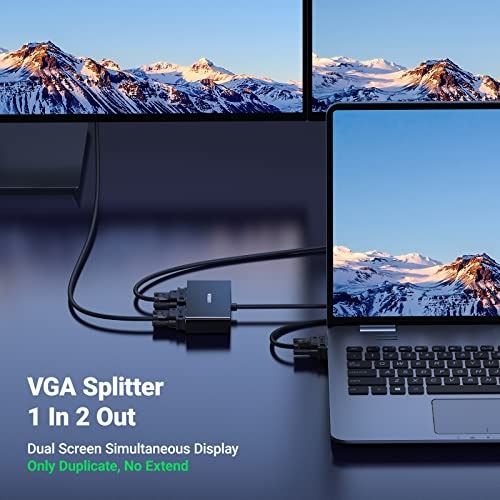 UGREEN VGA Splitter Male to Female Monitor Switch Box - SVGA Y Splitter ...