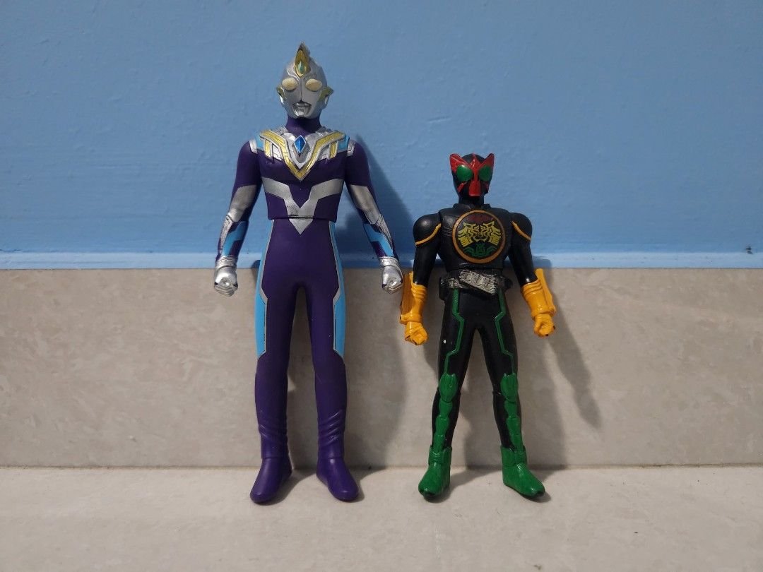 Ultraman triger and Kmaen rider 000 vinyl figure, Hobbies & Toys, Toys ...