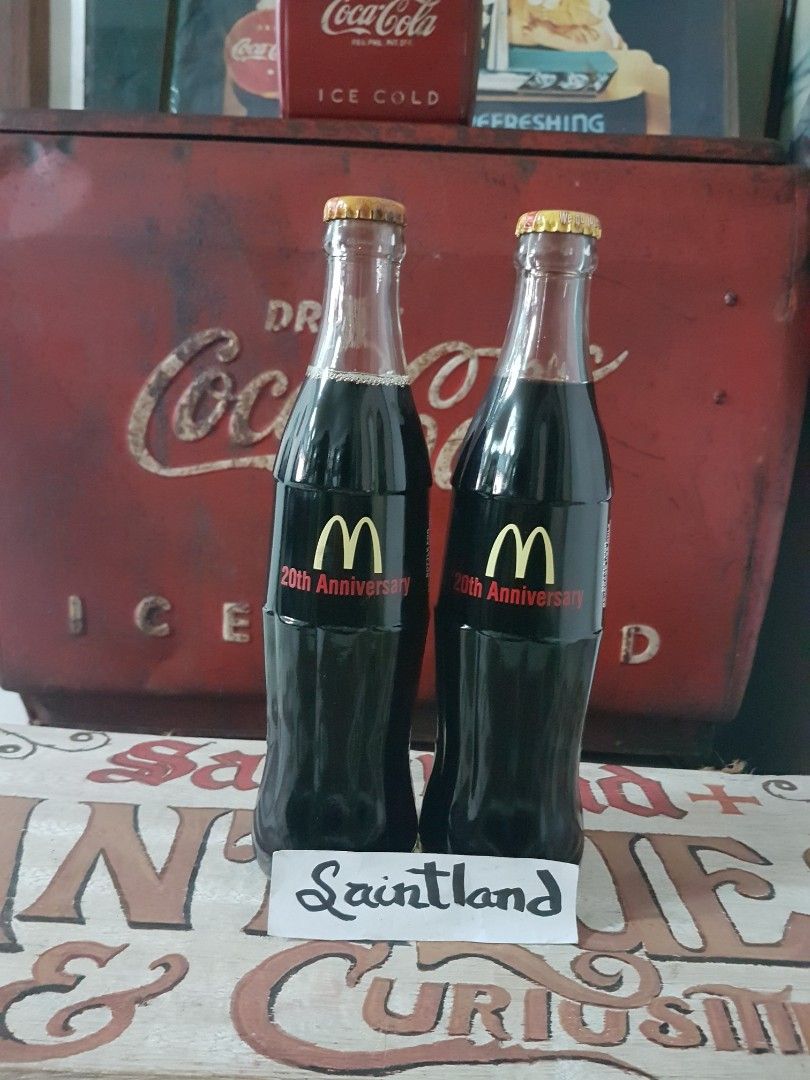 ULTRA-RARE 1995 COCA COLA BOTTLE McDONALD'S 20TH ANNIVERSARY ...