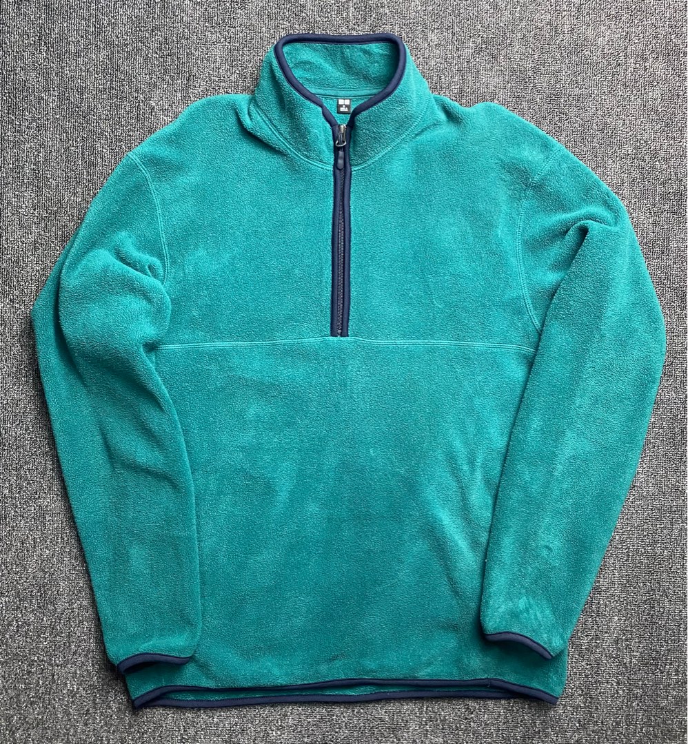 Uniqlo Fleece Half Zip Pullover, Men's Fashion, Coats, Jackets and ...