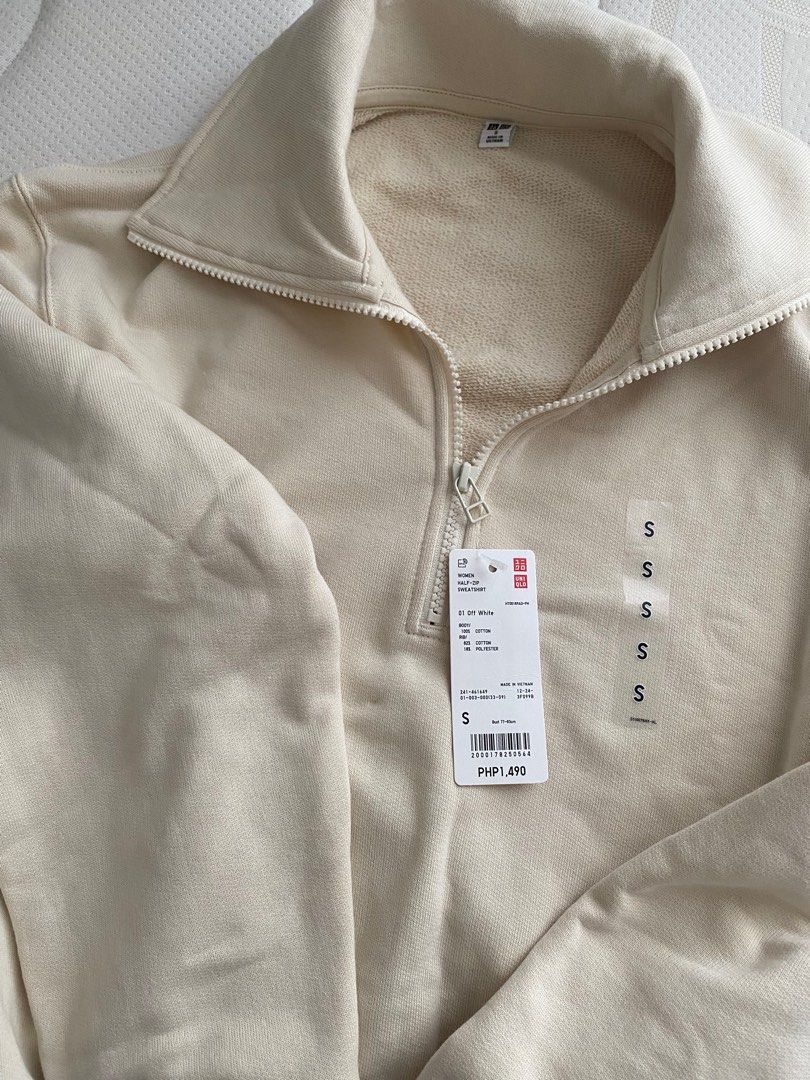 Uniqlo Half Zip Sweater, Women's Fashion, Coats, Jackets and Outerwear ...