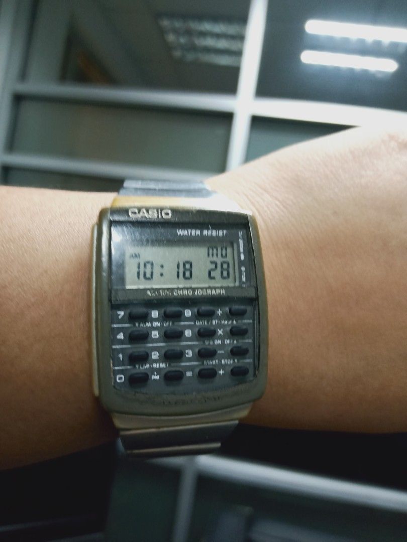 Rare Vintage 1980's Casio Calculator Watch, Luxury, Watches on Carousell