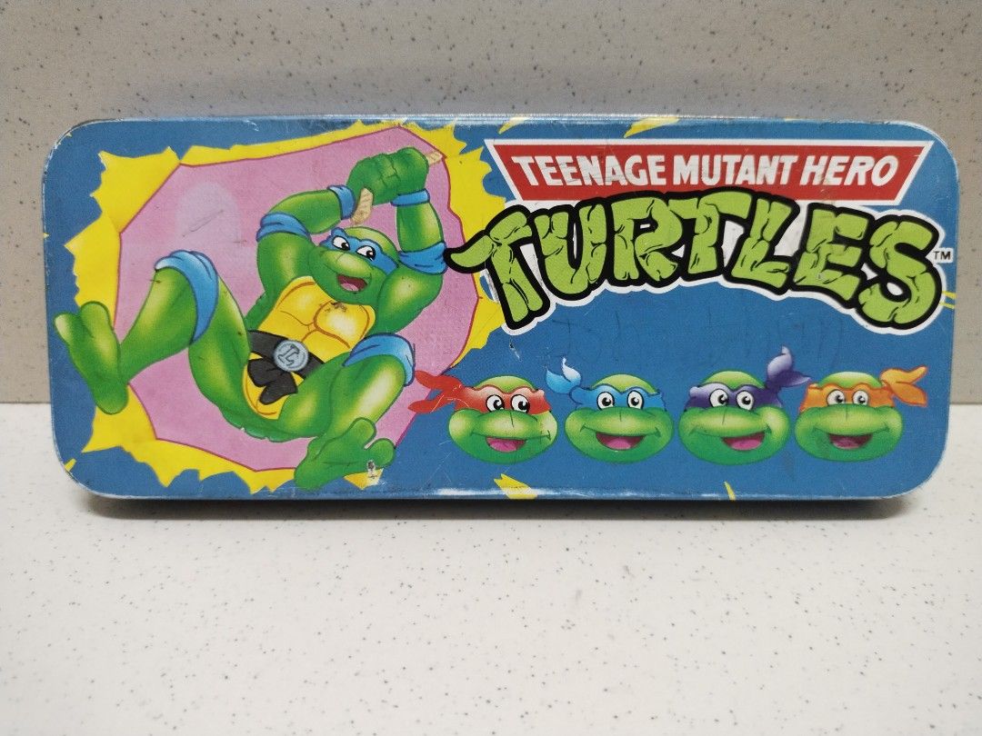 Vintage 1989 Mirage Studios Teenage Mutant Ninja Turtles Pencil Box Tin ...