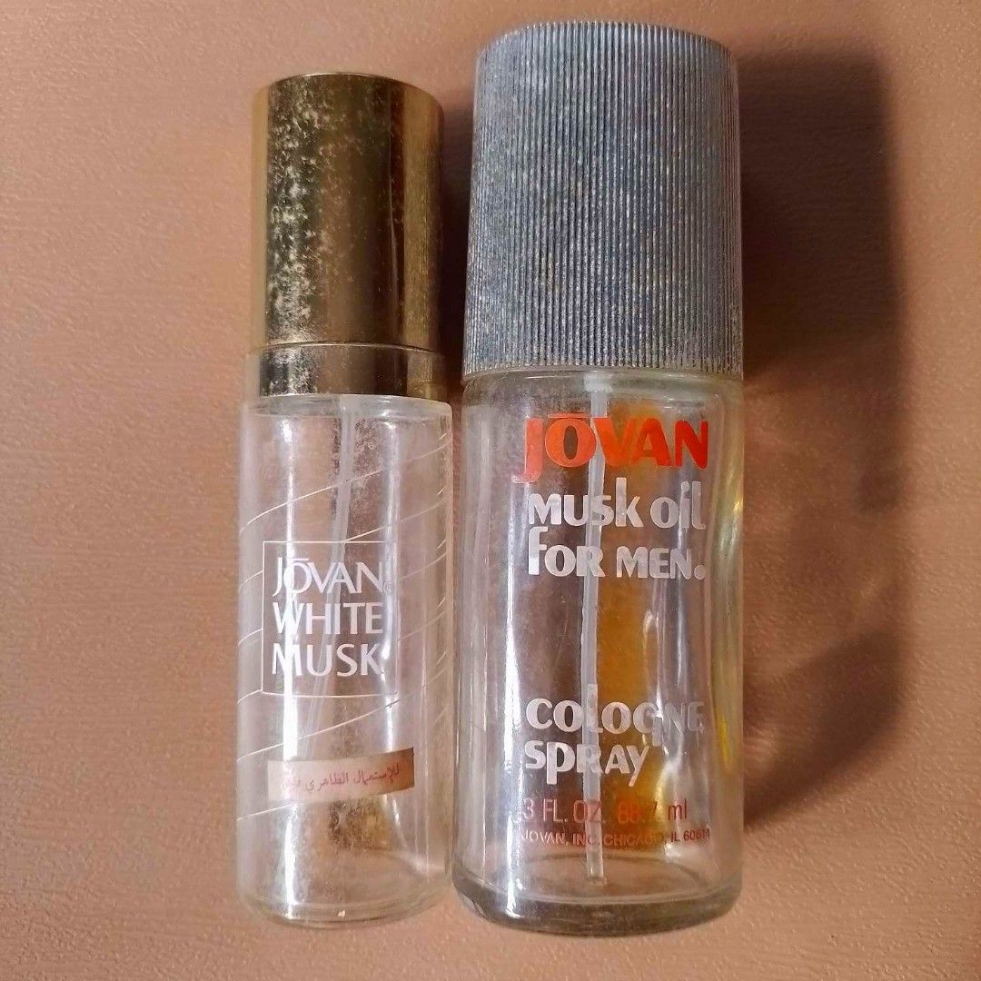 Vintage Jovan Perfume Bottles, White Musk, Musk Oil for Men Cologne ...