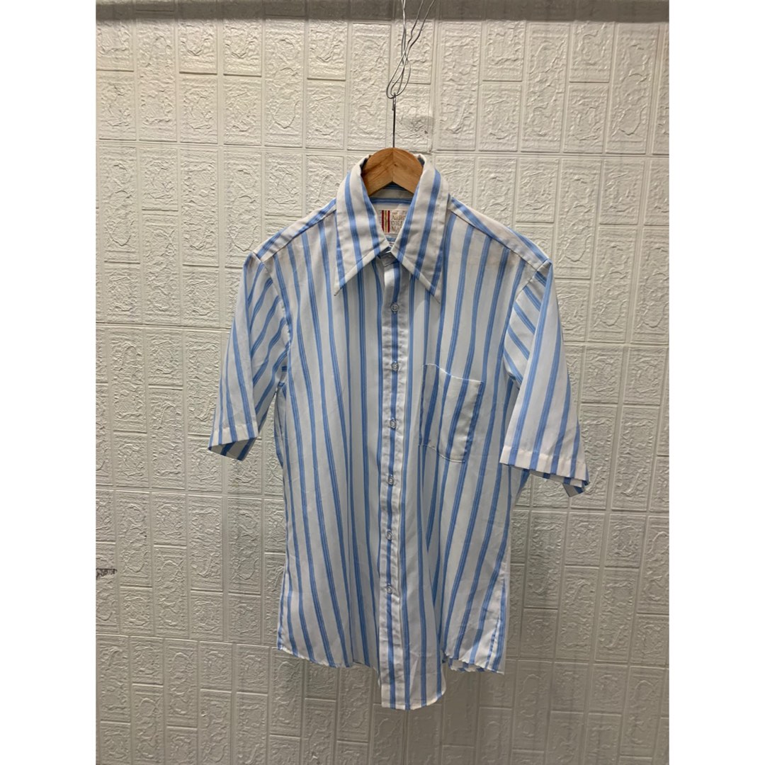 Vintage The Arrow Collar Man Stripe Work Shirt (Made in USA ...