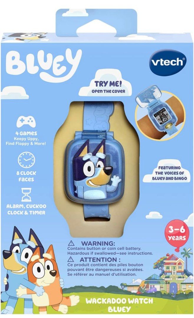 VTech Wackadoo Bluey Watch, Babies & Kids, Babies & Kids Fashion on ...