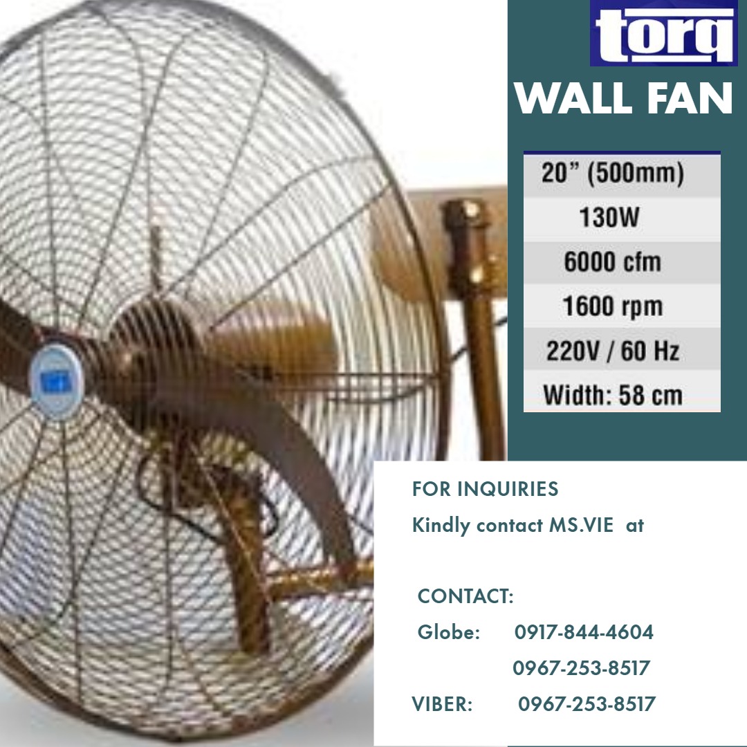 WALL FAN, Commercial & Industrial, Industrial Equipment on Carousell