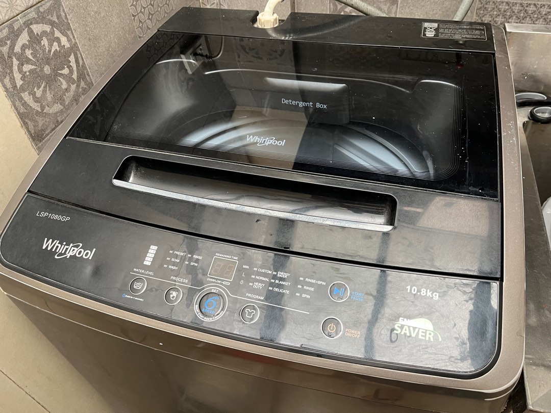 Whirlpool 10.8kg topload fully automatic washing machine, TV & Home Appliances, Washing Machines ...