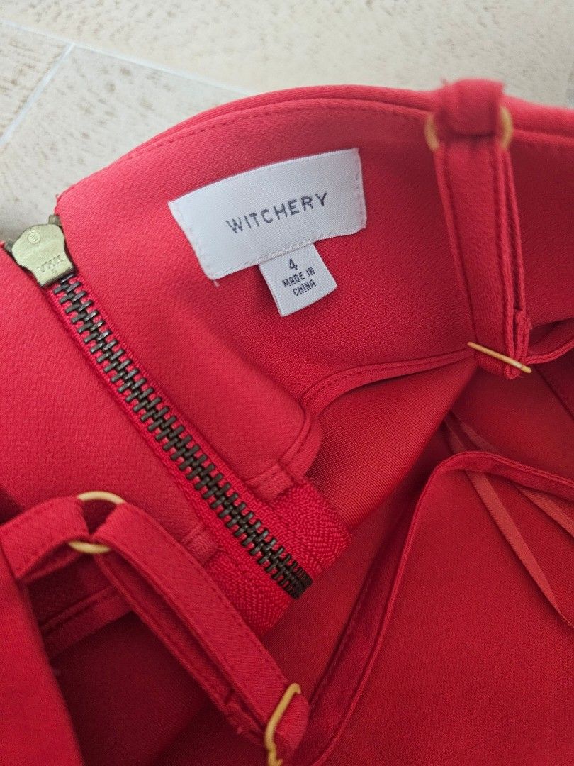 Witchery Red Bustier Dress, Women's Fashion, Dresses & Sets, Dresses on ...