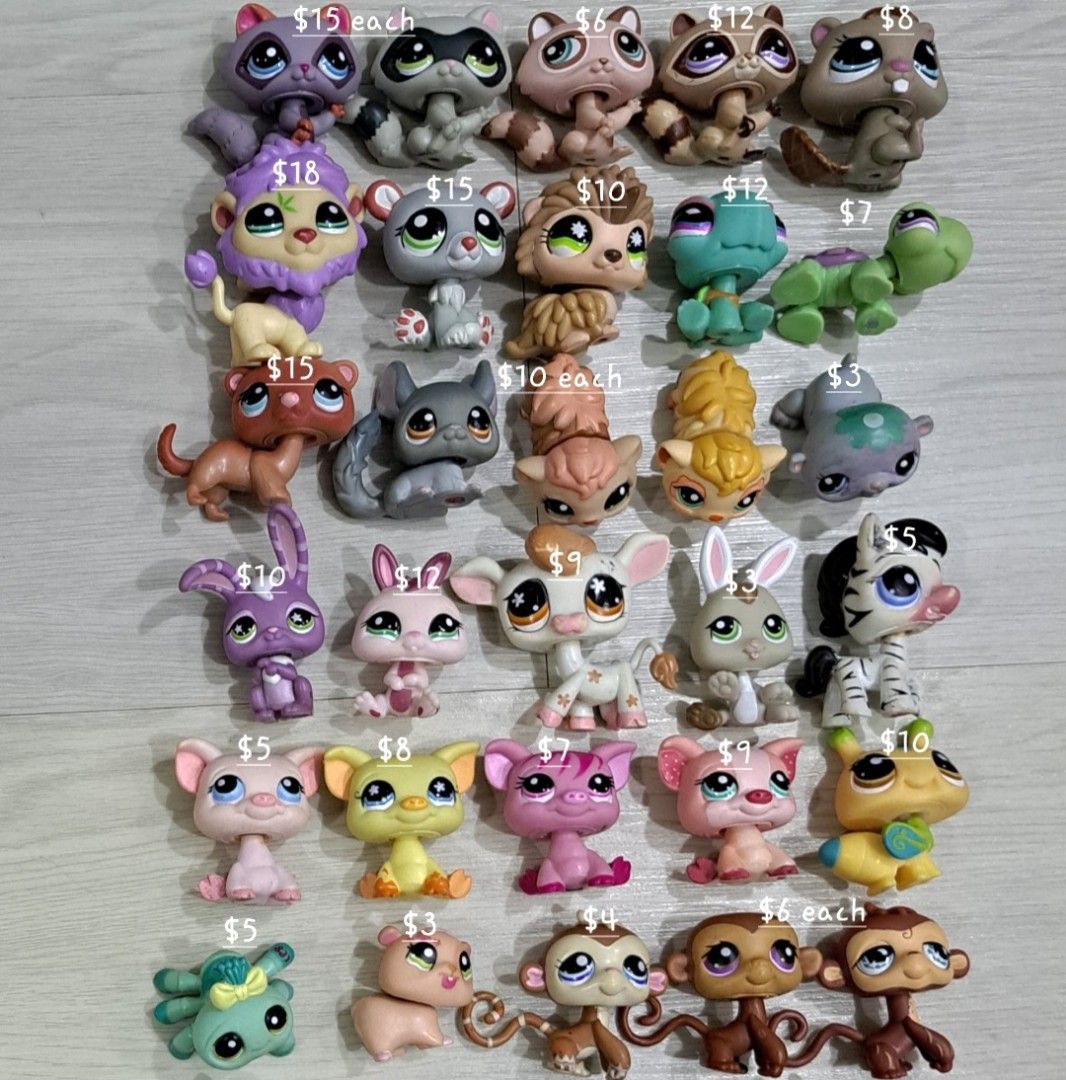 wts lps littlest pet shop raccoons, birds, pigs, cows, others, Hobbies ...