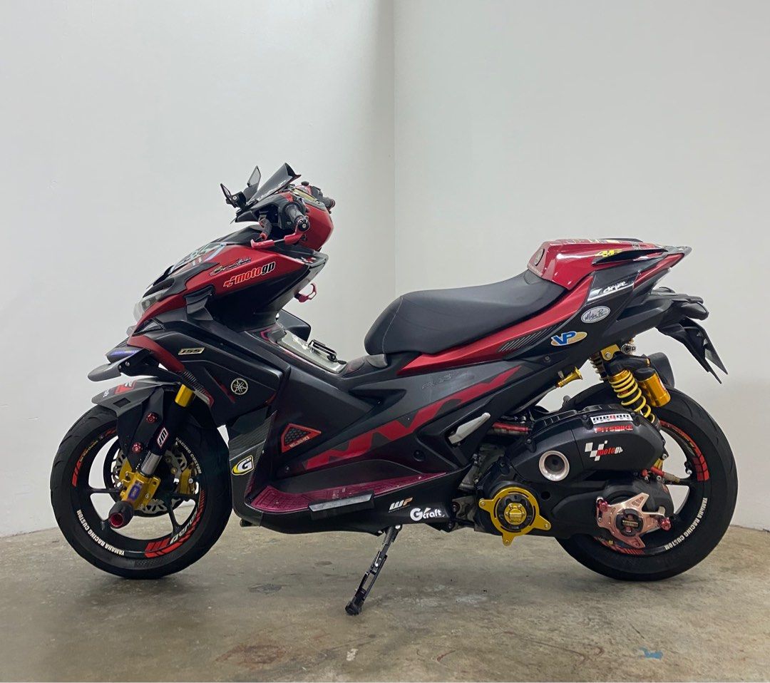 YAMAHA AEROX KEYLESS (04/2028), Motorcycles, Motorcycles for Sale ...