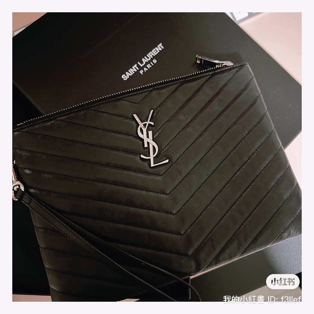 YSL clutch, Luxury, Bags & Wallets on Carousell