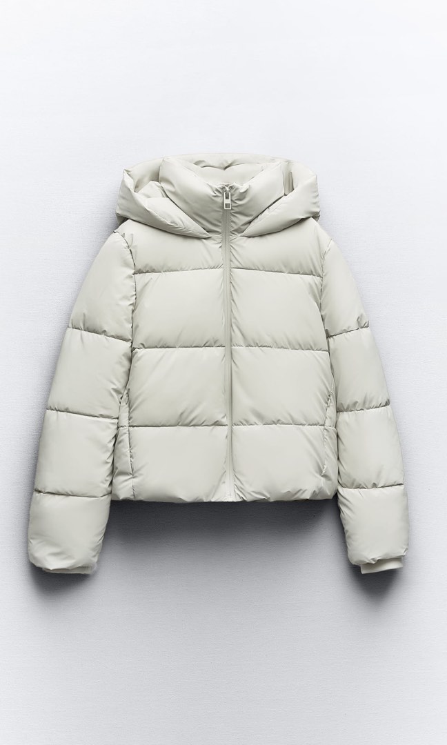Zara Wind Protection Puffer Anorak Womens Fashion Coats Jackets And