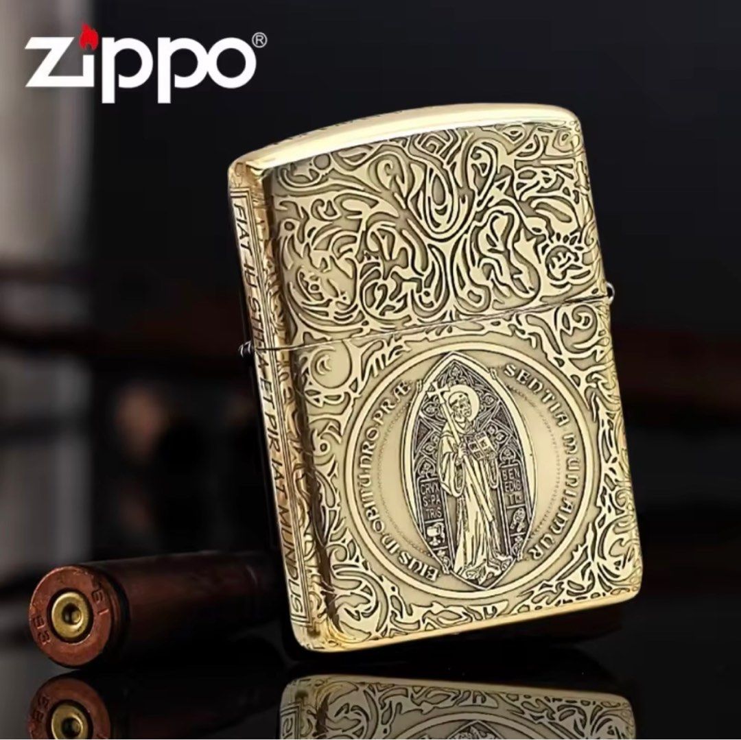 Zippo Saint St Benedict Constantine Lighter, Hobbies & Toys, Memorabilia & Collectibles, Fan ...