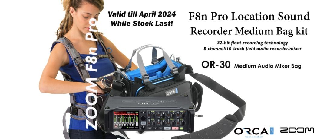 Zoom F8n Pro audio recorder OR-30 Field recording Bag Harness kit ...