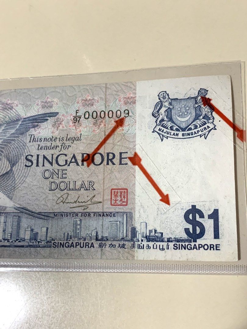 000009 error (wet ink transfer) bird $1 banknote, Hobbies & Toys ...