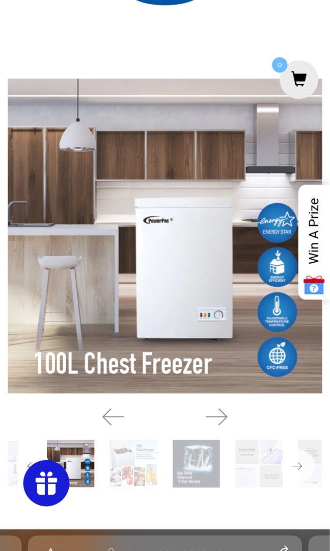 100L Chest Chiller & Freezer, TV & Home Appliances, Kitchen Appliances ...