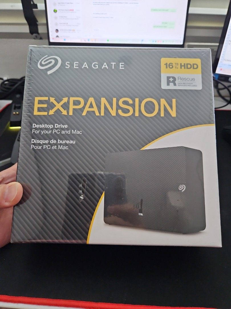 16TB Seagate Expansion HDD with warranty (External), Computers & Tech ...