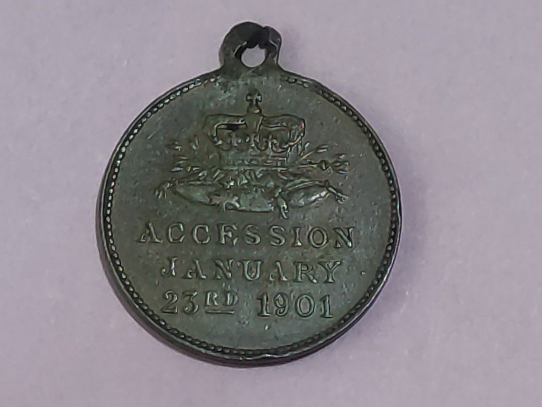 1901 Medallion Edward VII Accesion (United Kingdom), Hobbies & Toys ...