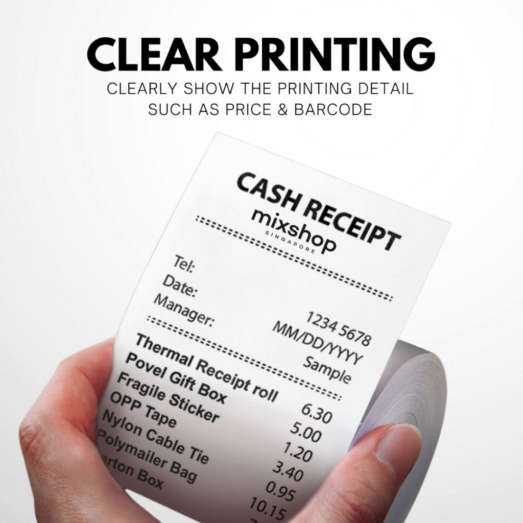 30rolls Thermal Paper Roll, Receipt Roll, Credit Card Machine NETS ...