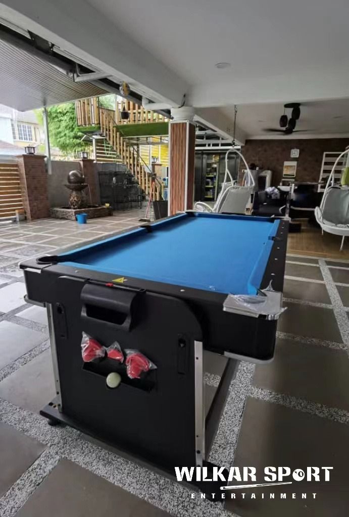4 in 1 Pool Table - MDF {7ft x 4ft}, Sports Equipment, Sports & Games ...