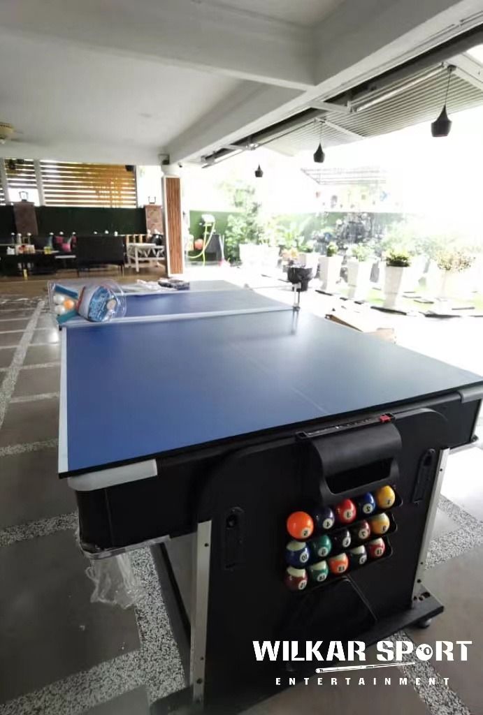 4 in 1 Pool Table - MDF {7ft x 4ft}, Sports Equipment, Sports & Games ...