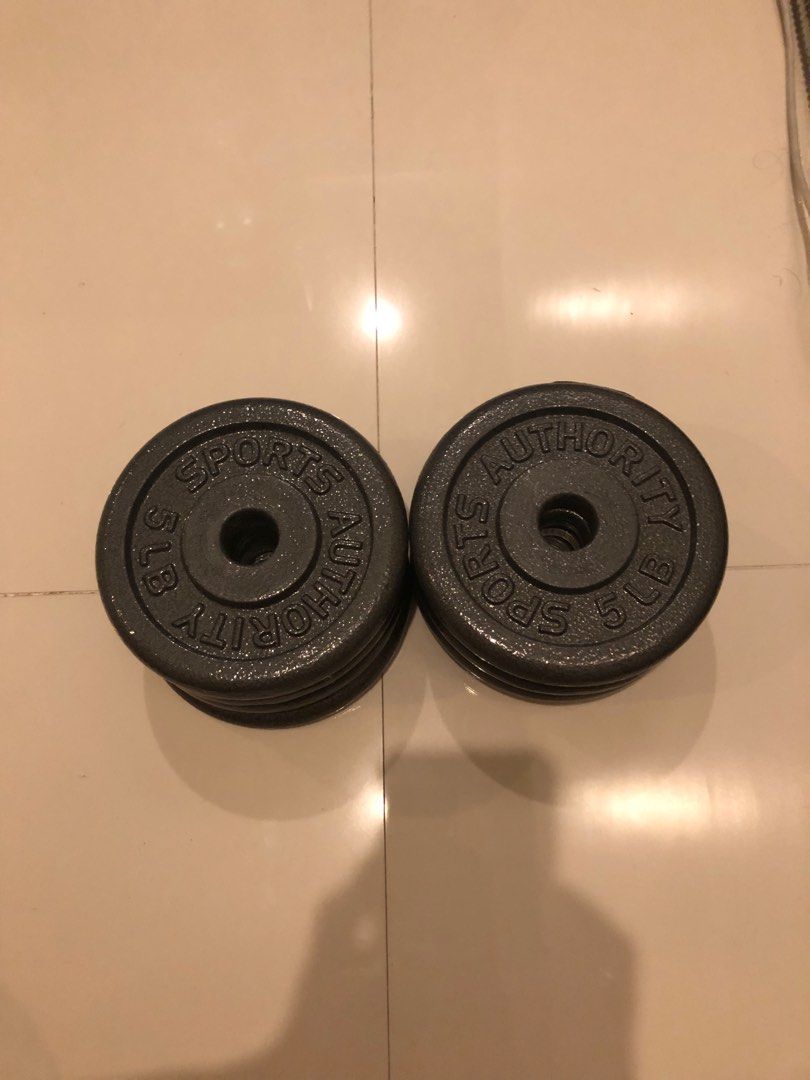 5LB Plates, Sports Equipment, Exercise & Fitness, Weights & Dumbbells ...