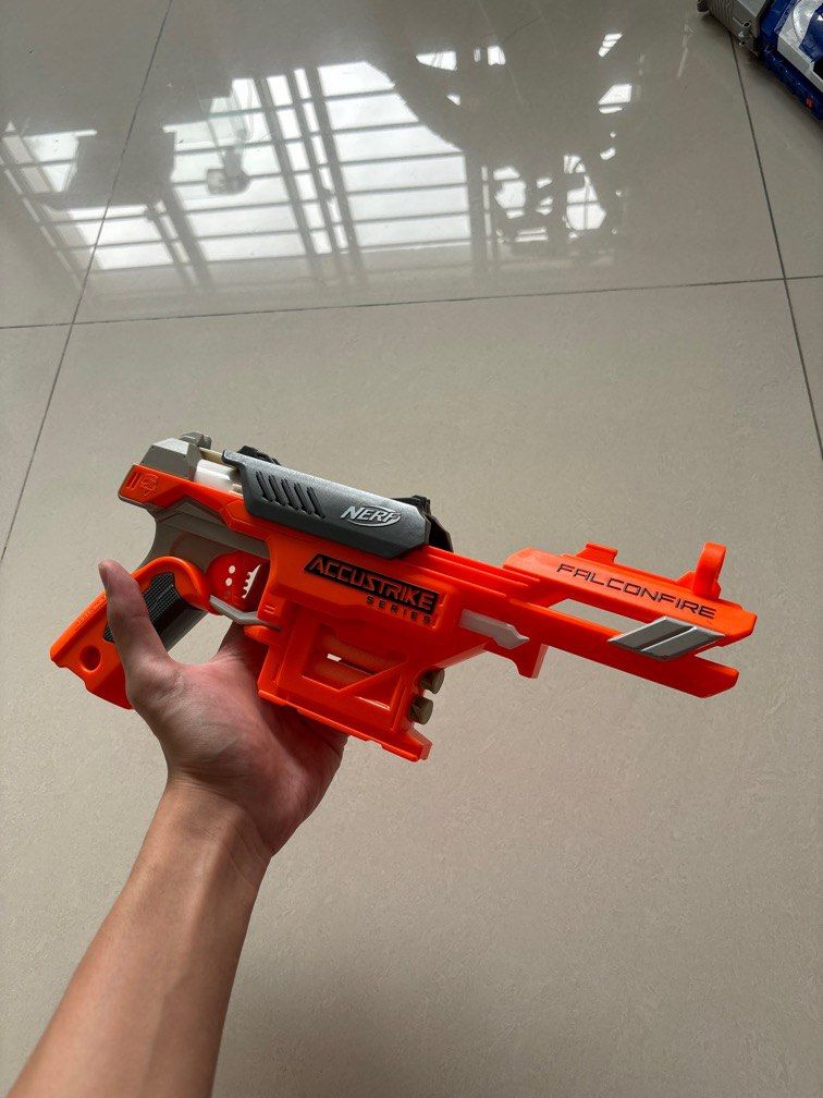 !! NERF FALCONFIRE ACCUSTRIKE SERIES!! FREE DARTS!!, Hobbies & Toys ...