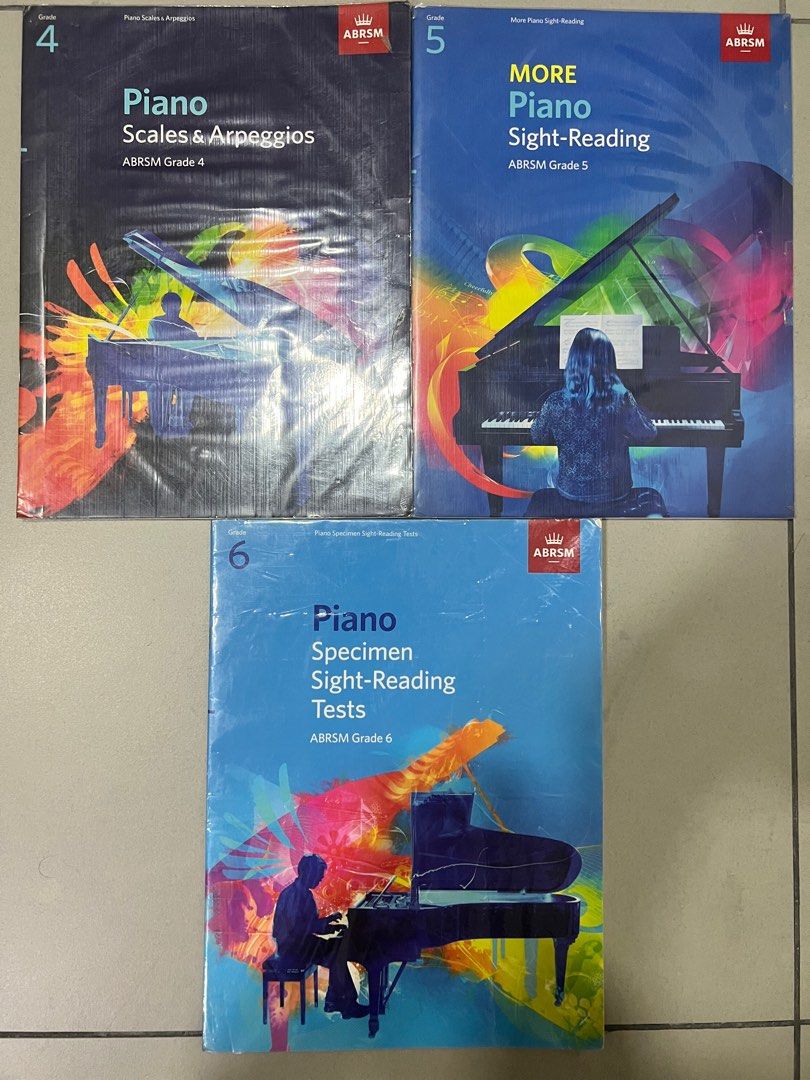 ABRSM PIANO Grade 4 Scales & Arpeggios + Side Reading Grade 5 & 6, Hobbies & Toys, Books ...