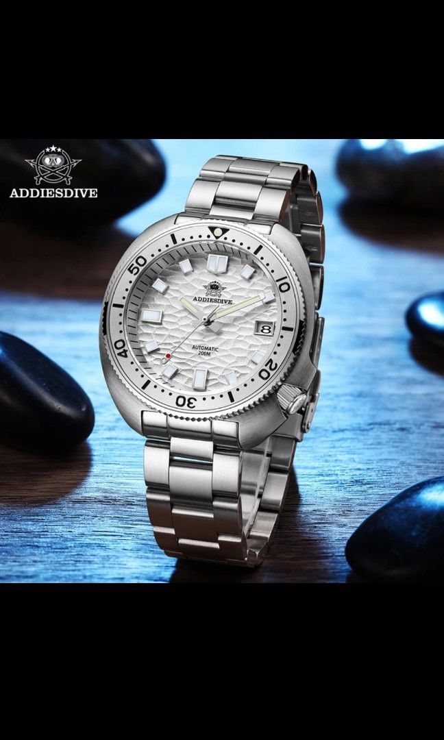 Addies Dive Sub + Free black tropics strap, Luxury, Watches on Carousell